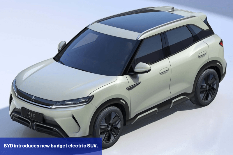 BYD stellt neues günstiges E-SUV "Yuan Up" vor | BYD Auto Forum und ...